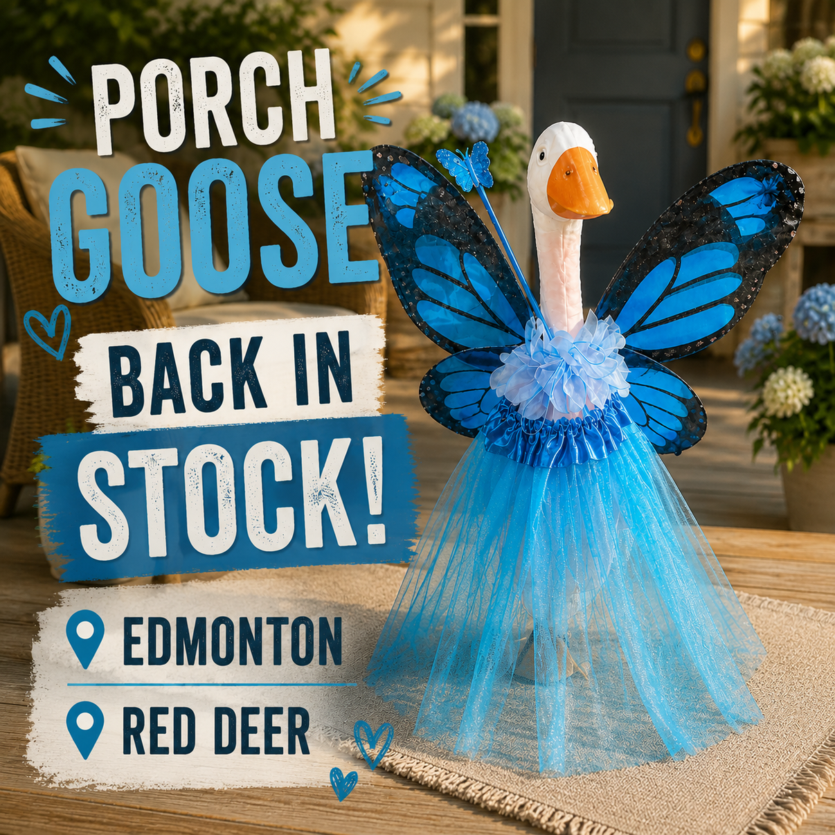 PORCH GOOSE *if you need SHIPPING instead of pick up please see descri ...